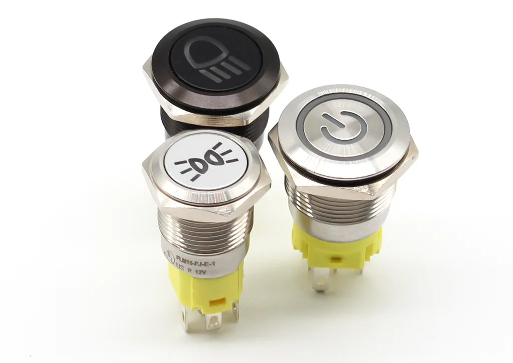 Tricolor Metal push Button Switch with Line – FILN Shopify