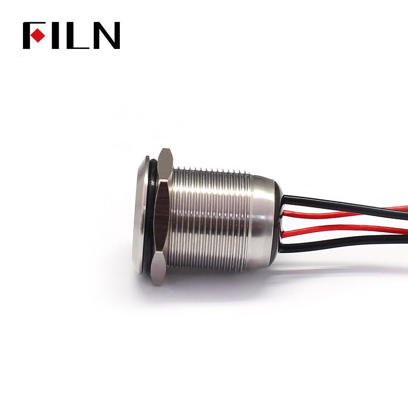 19MM 4 pin 12V 120V 250V high currnet IP67 waterproof illuminated latc – YUEQING YULIN ...