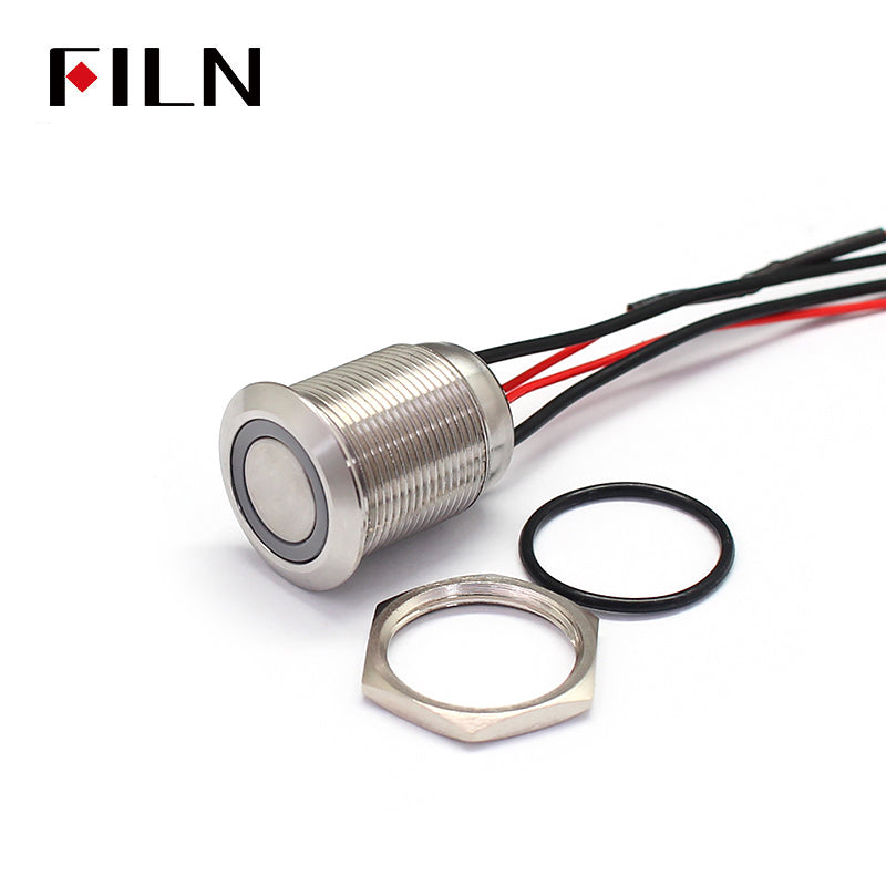 19MM 4 pin 12V 120V 250V high currnet IP67 waterproof illuminated latc – YUEQING YULIN ...