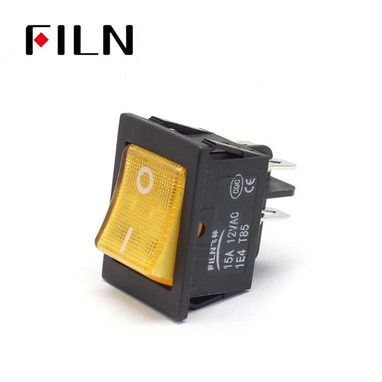 FLIN 250V 15A 4 PIN Affordable LED Light Rocker Switch - FILN – YUEQING ...