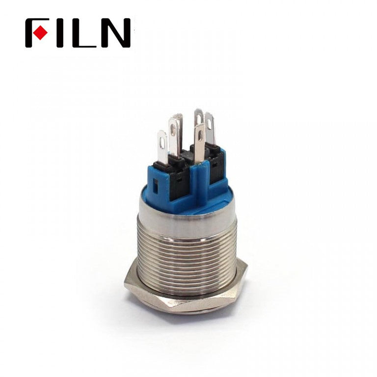 22MM 6PIN 24V Yellow Metal Micro Switch Push Button - FILN – FILN Shopify