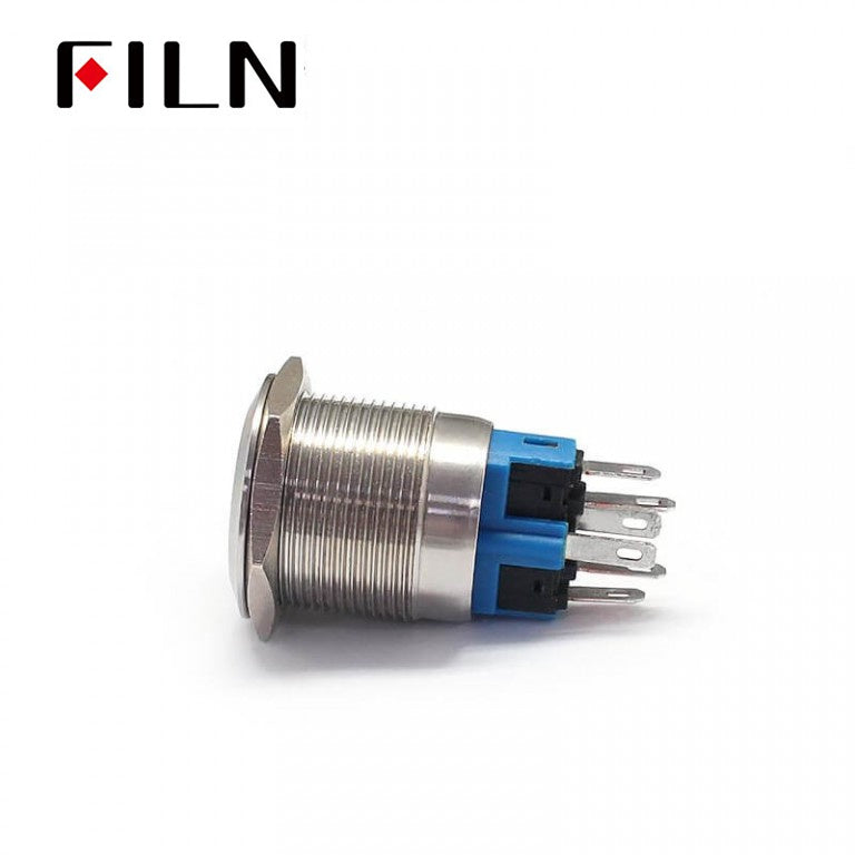 22MM 6PIN 24V Yellow Metal Micro Switch Push Button - FILN – FILN Shopify