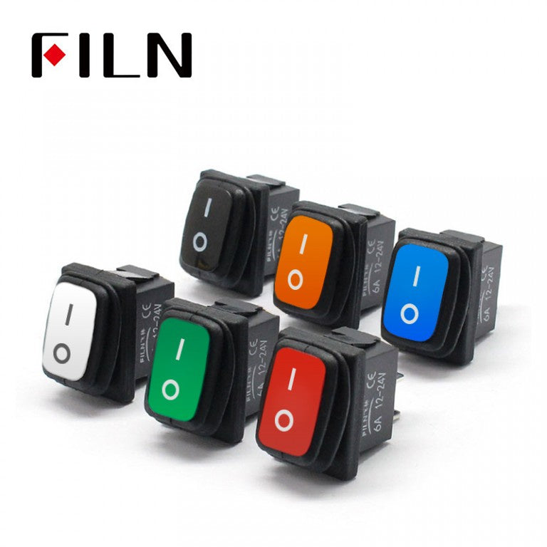 2Pin KCD1-101 Mini Rocker Switch ON OFF Momentary Car Ship - FILN ...