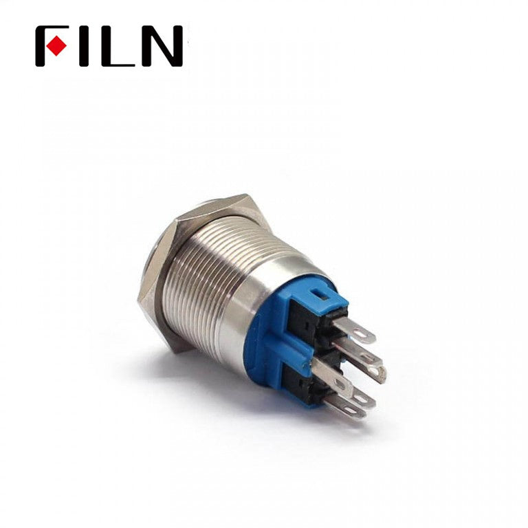 22MM 6PIN 24V Yellow Metal Micro Switch Push Button - FILN – FILN Shopify