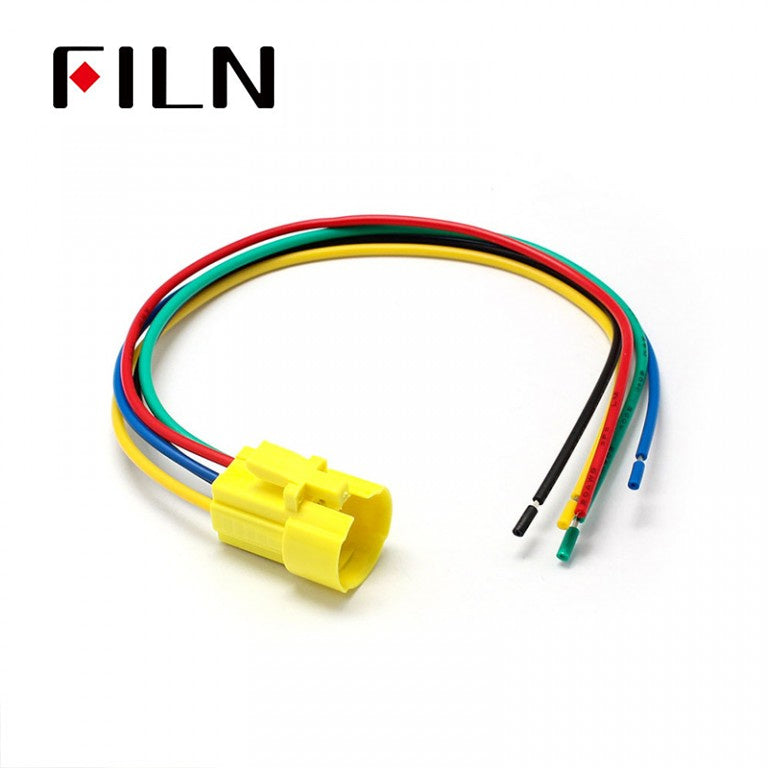 Push Button Wire Connector 4 Wires in-line Wiring Cable Socket - FILN ...