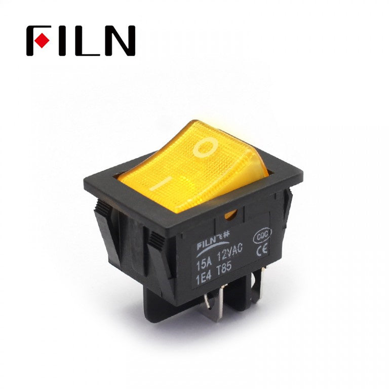 FLIN 250V 15A 4 PIN Affordable LED Light Rocker Switch - FILN – FILN ...