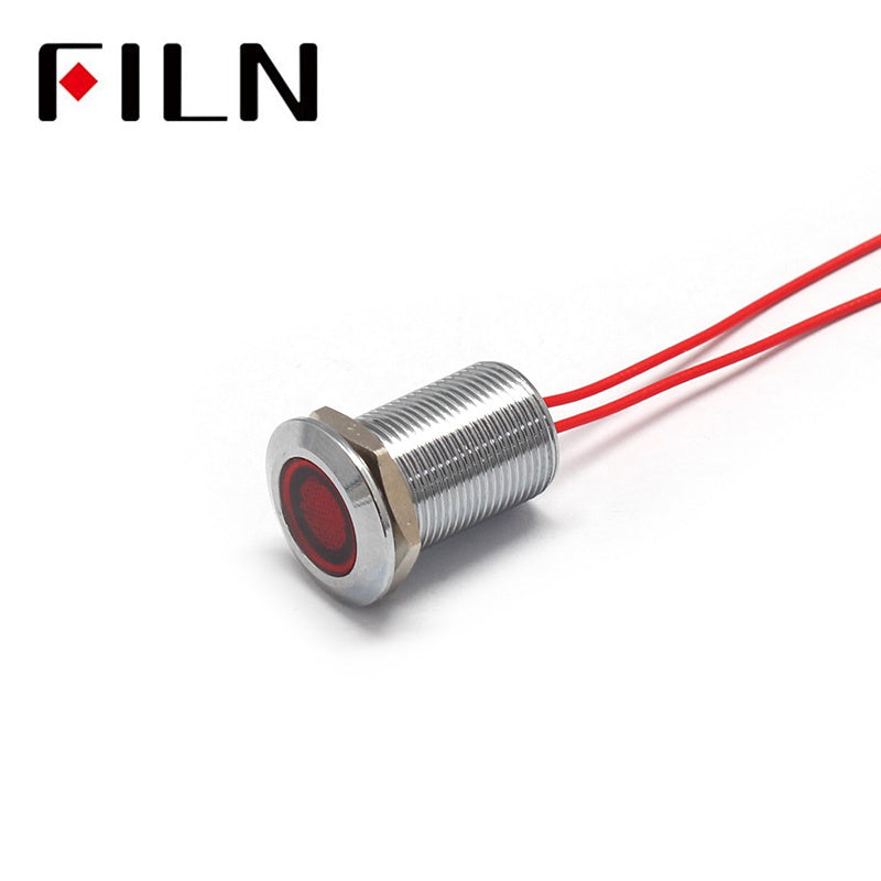 12MM Metal 240V LED Indicator Light With Wire - FILN – FILN Shopify