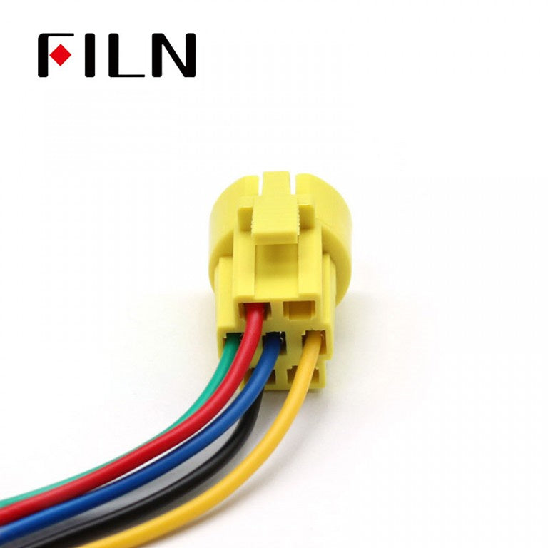 Push Button Wire Connector 4 Wires in-line Wiring Cable Socket - FILN ...