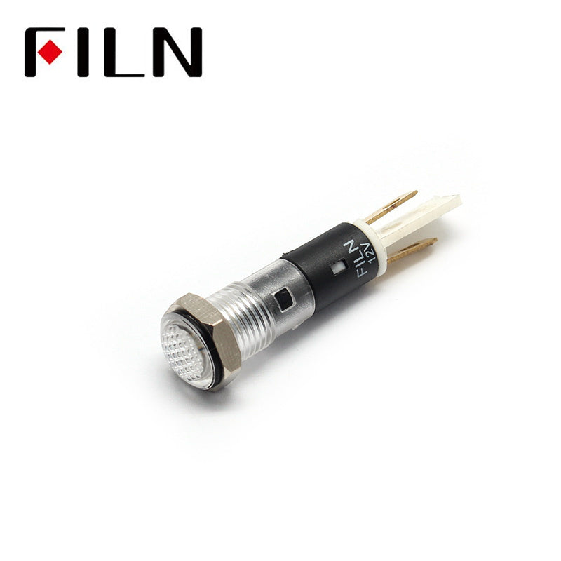 FILN 8mm plastic Indicator light 12v 24v 110v 220v LED indicator lamp – YUEQING YULIN ELECTRONIC ...